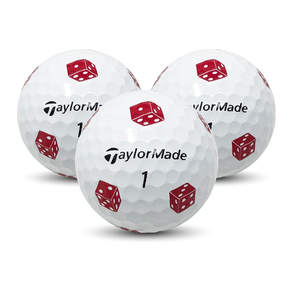 TaylorMade TP5/TP5x Red Dice Balls – MailOrderGolf